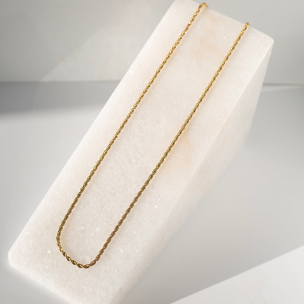 Gilded Chain Necklace-Rope, 20" – Lenny and Eva